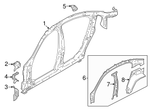 Genuine BMW 41-00-7-437-432 | Reinforced Panel | FREE Shipping on Most ...