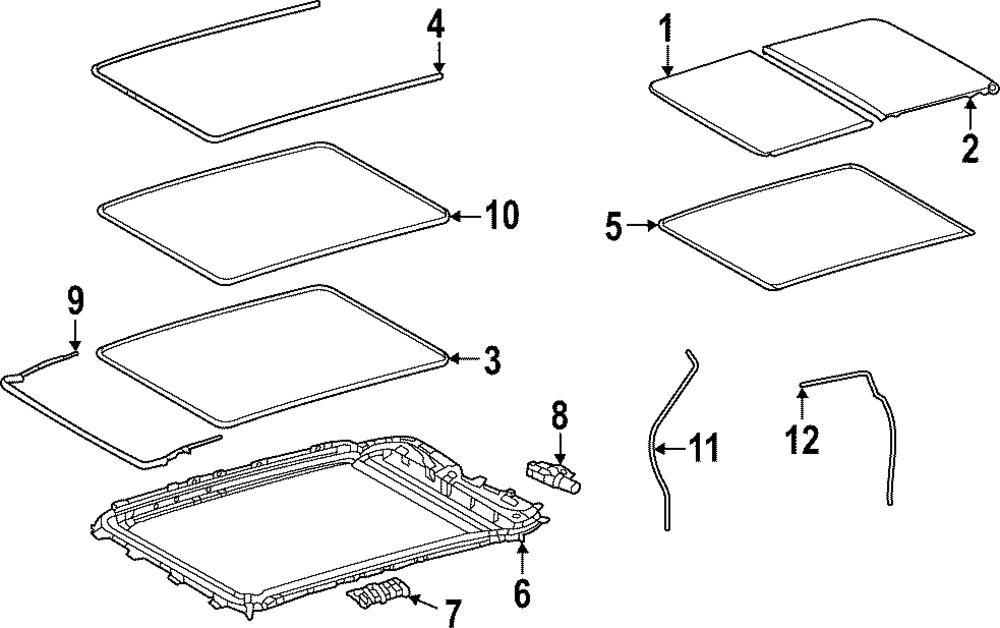 63201-0C030 - 2022-2024 Toyota - Sunroof Glass | Discount Parts Monster