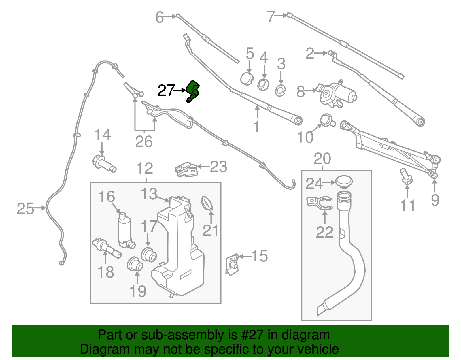 2015-2024 Ford Washer Nozzle CK4Z-17603-A | OEM Parts Online