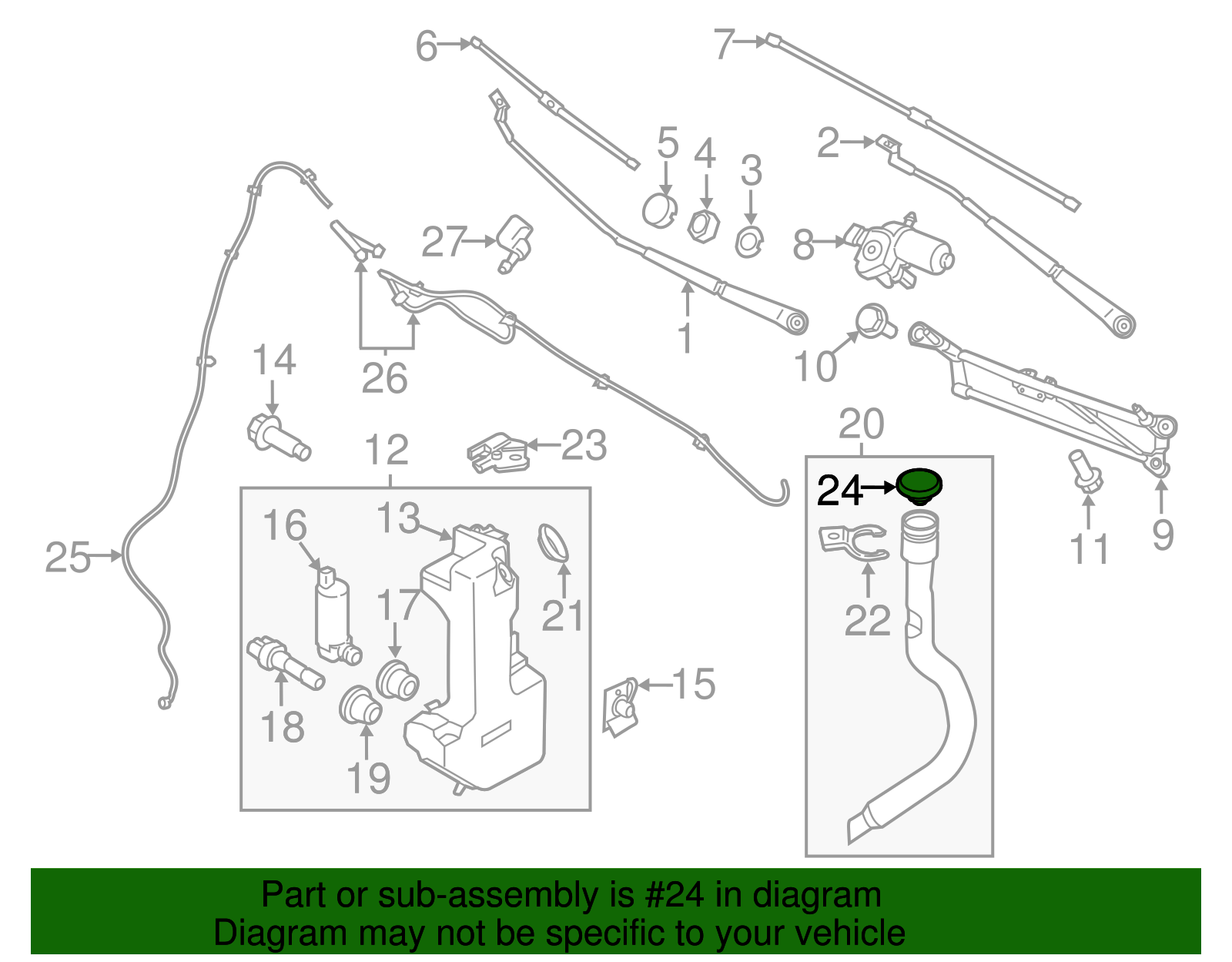 2014-2024 Ford OEM NEW 14-21 Ford Transit Connect Front Washer Fluid ...