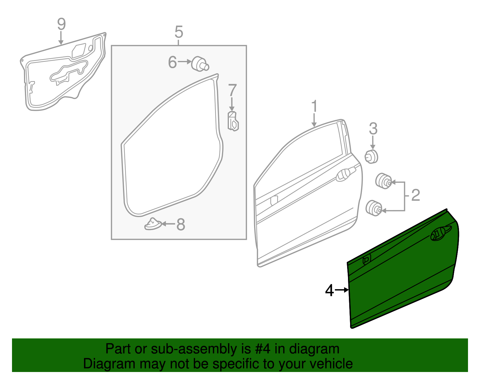 67111-TS8-A00ZZ - Outer Panel 2012-2015 Honda Civic | Honda Parts Online
