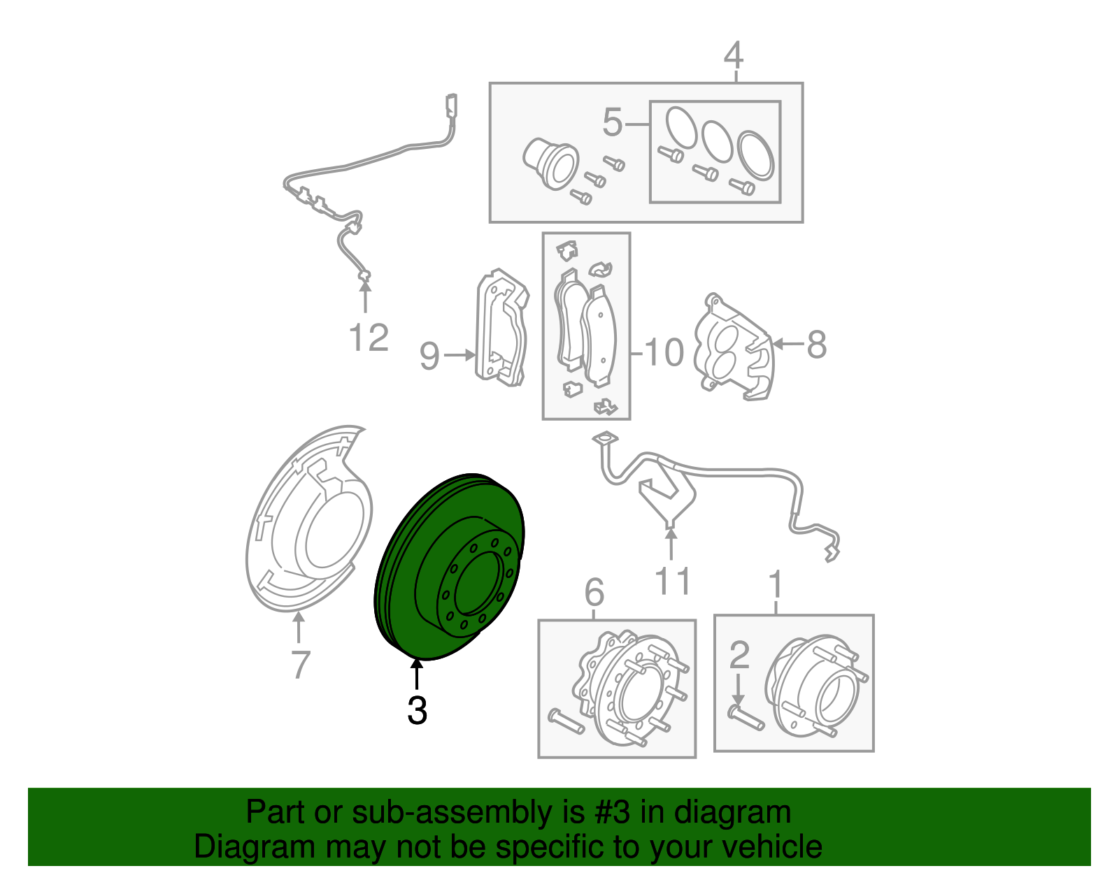 2005-2016 Ford Rotor 7U2Z-1V125-C | AutoNationParts.com