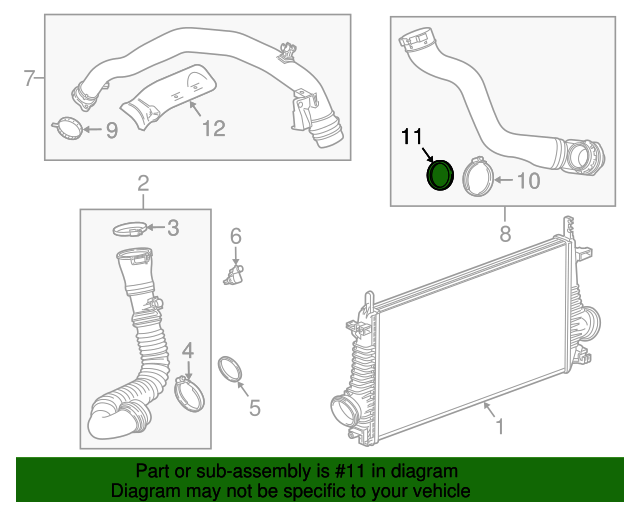 2011-2013 Buick Regal F Seal 22865545 | GMPartsDirect.com