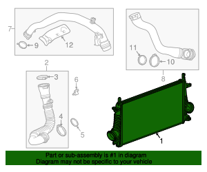 13241751 - High-Quality Turbocharger Intercooler for 2011-2013 Buick ...