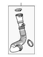 2011 Buick Regal Turbocharger Intercooler Hose 13220167 GM ...