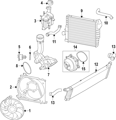 Radiator & Components for 2022 Porsche 911 | Sunset Porsche Parts