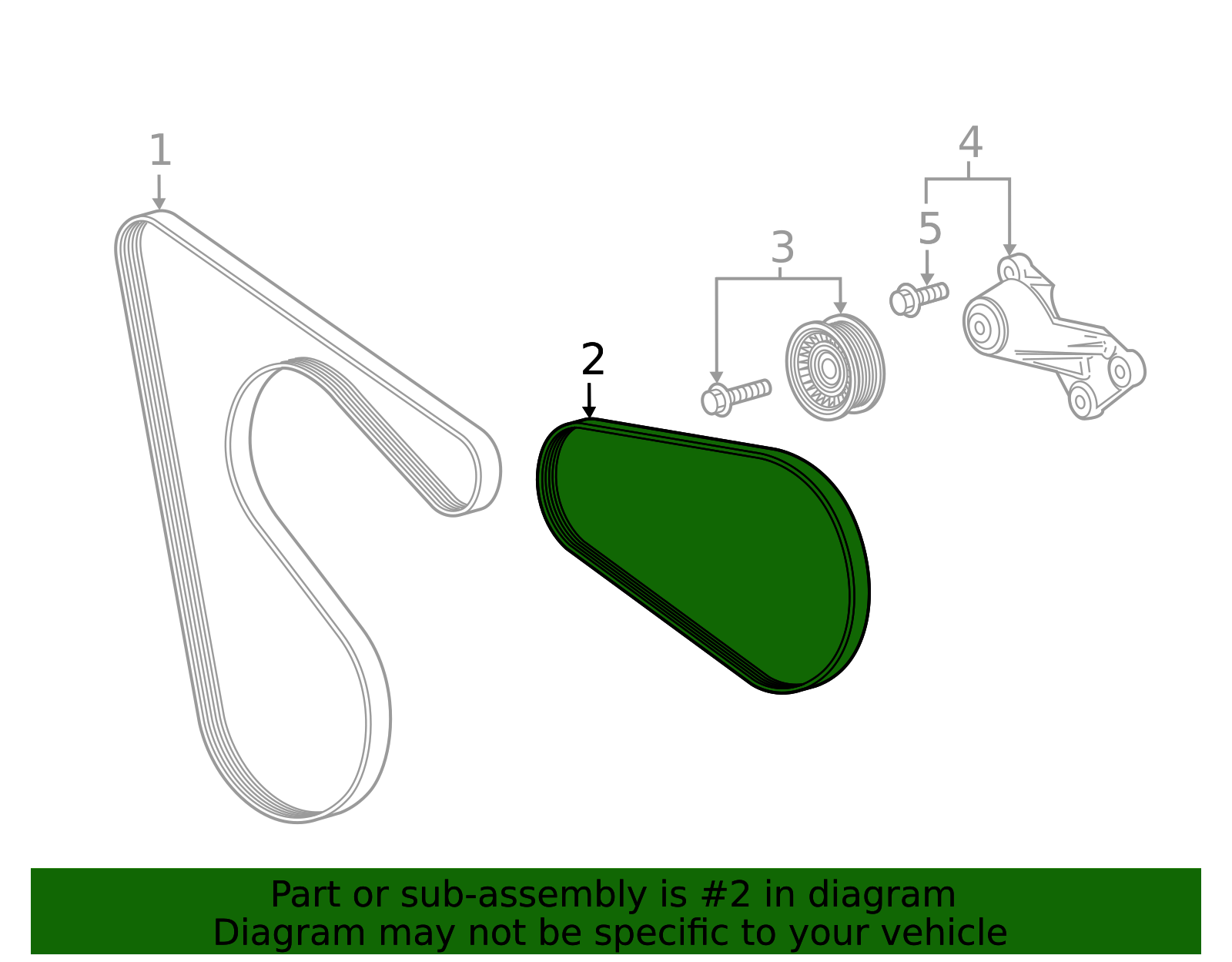2014-2025 GM Air Conditioning Compressor Belt Kit with Tool 12658178 GM ...