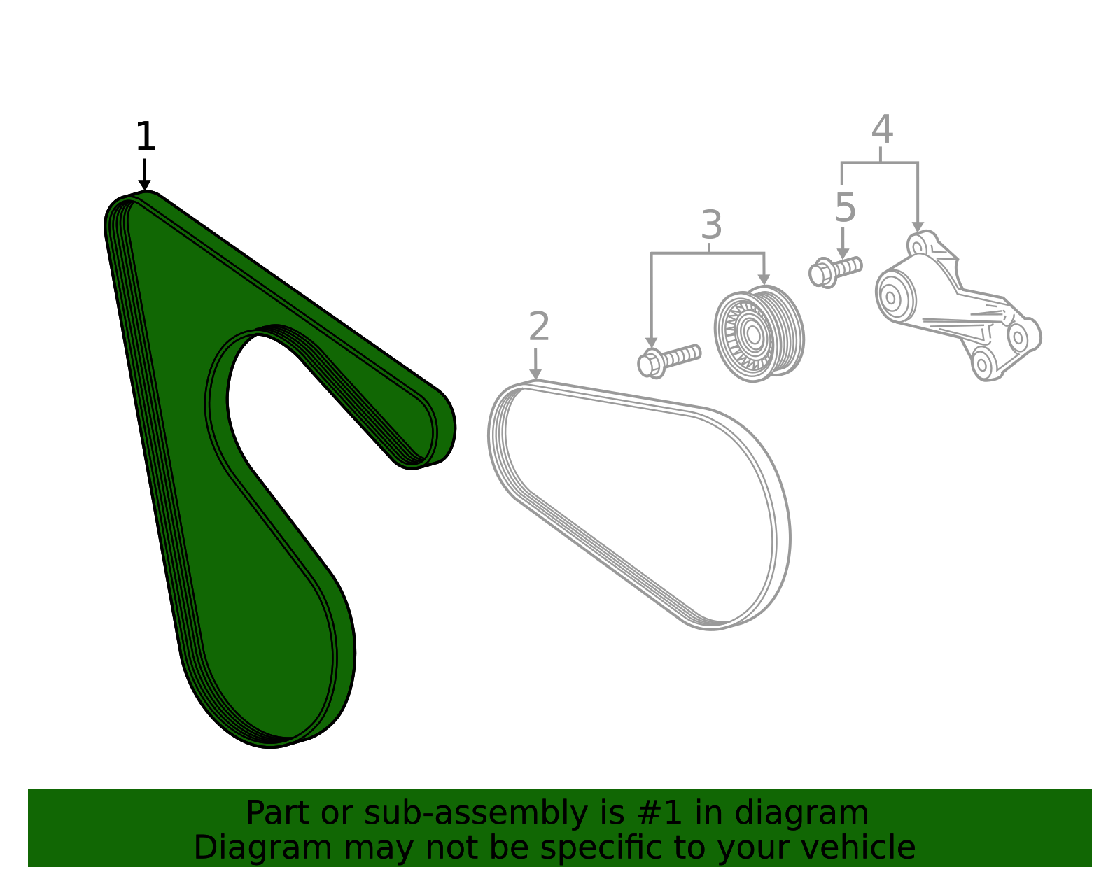 2019-2025 GM V-Ribbed Serpentine Belt 12669858 | OEM Parts Online