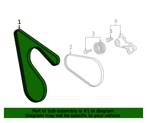 2019-2025 GM V-Ribbed Serpentine Belt 12669858 GM | GMPartsDirect.com