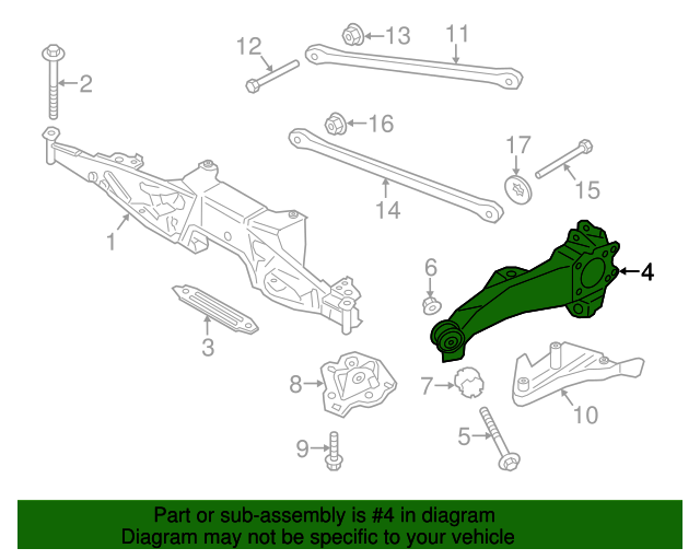 33-30-8-842-880 - Trailing Arm 2016-2022 Mini | AutoNationParts.com