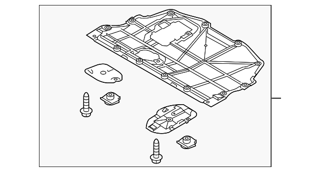 2016-2020 Toyota Radiator Support Splash Shield 51410-WB001 | Toyota ...