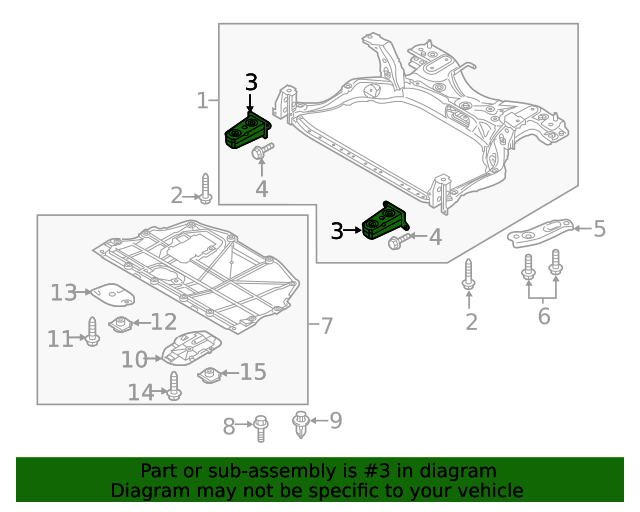 57117-WB001 - Front Rail - 2016-2020 Toyota | OEM Parts Quick
