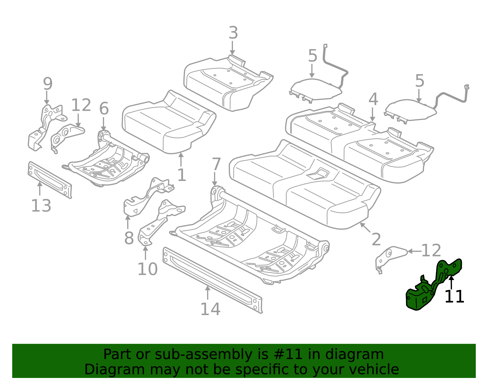 KL3Z-1662527-A - Seat Track 2018-2025 Ford | Big 3 Auto Parts