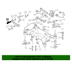 33306760391 - 2004-2010 BMW Rear Upper Control Arm Bolt (33-30-6-760 ...
