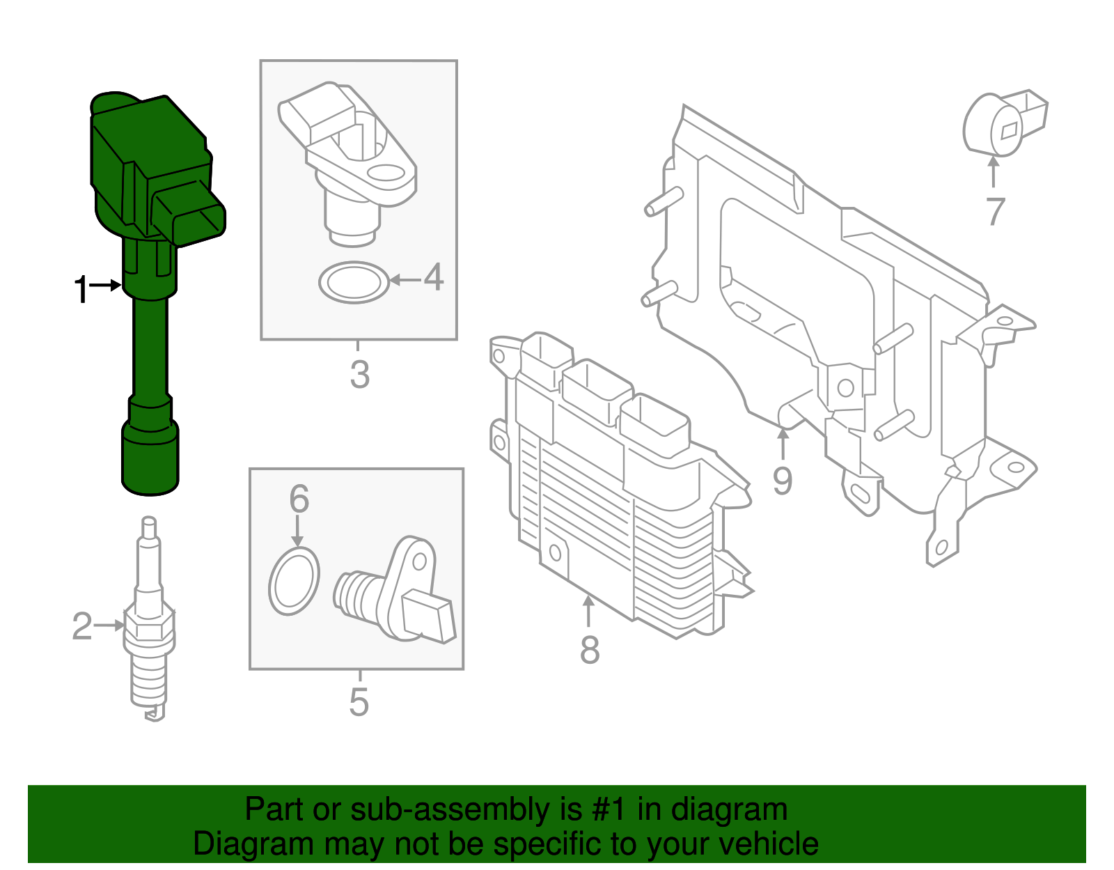 22448-1KT1A - 2007-2020 Nissan - Ignition Coil | Anicra Nissan Parts