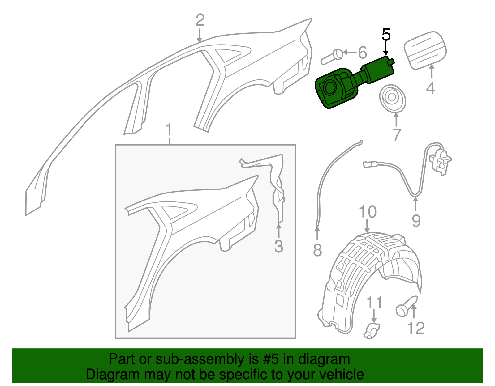 2009-2016 Audi Fuel Pocket 8K0-809-999-A | OEM Parts Online