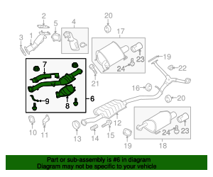 2009-2010 Subaru Forester Catalytic Converter 44620AB630 | Subaru Parts ...