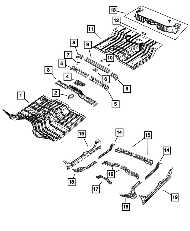 2025 Ram Body Side Sill, Left 68711773AA | My Mopar Parts