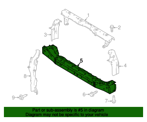 2019-2022 Nissan Lower Tie Bar F2530-5SAMH | OEM Parts Online