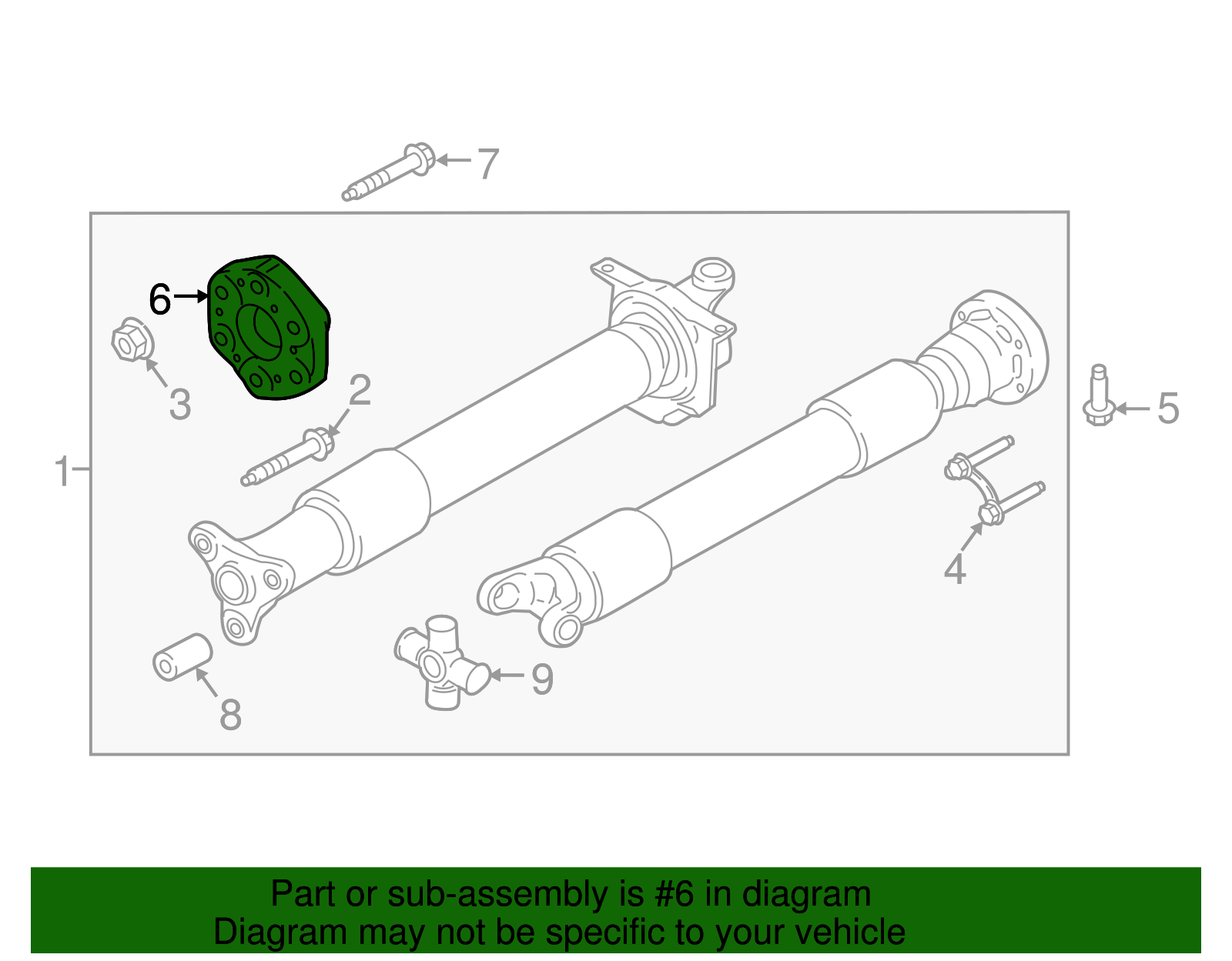 JR3Z-4782-A - High-Quality Flex Coupling for 2018-2024 Ford Mustang ...
