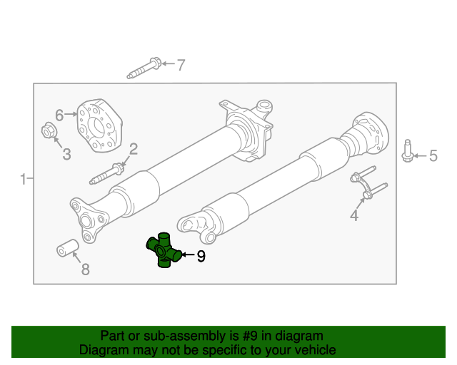 Genuine OEM Ford Part - Universal Joints FL3Z-4635-B | Genuine OEM Ford ...