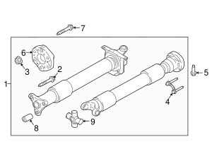 2015-2023 Ford Universal Joints FL3Z-4635-B | OEM Parts Online