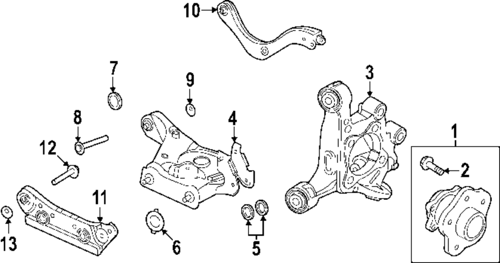 2020-2025 Nissan Sentra Knuckle 43018-6LY0A | Nissan Parts Central