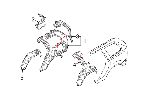 Inner Structure for 2013 Volvo XC90 | Volvo OEM Parts Direct