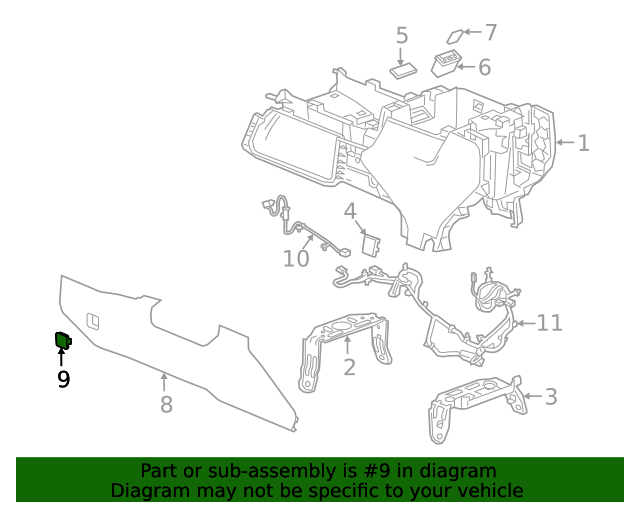 2019-2024 GM Side Trim Cover 84095725 GM | GMPartsDirect.com