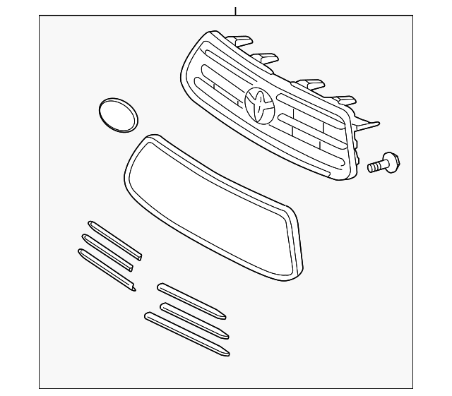 53101-0E100 - Grille Assembly - 2008-2010 Toyota Highlander | Sparks Parts