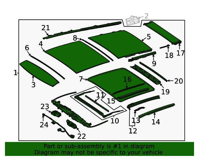 167-780-44-00 - Panoramic Assembly For 2020-2023 Mercedes-Benz ...