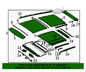 167-780-44-00 - Panoramic Assembly For 2020-2023 Mercedes-Benz ...