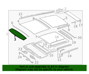 Genuine OEM Front Glass | 167-780-20-00 | Fits Select 2020-2024 ...