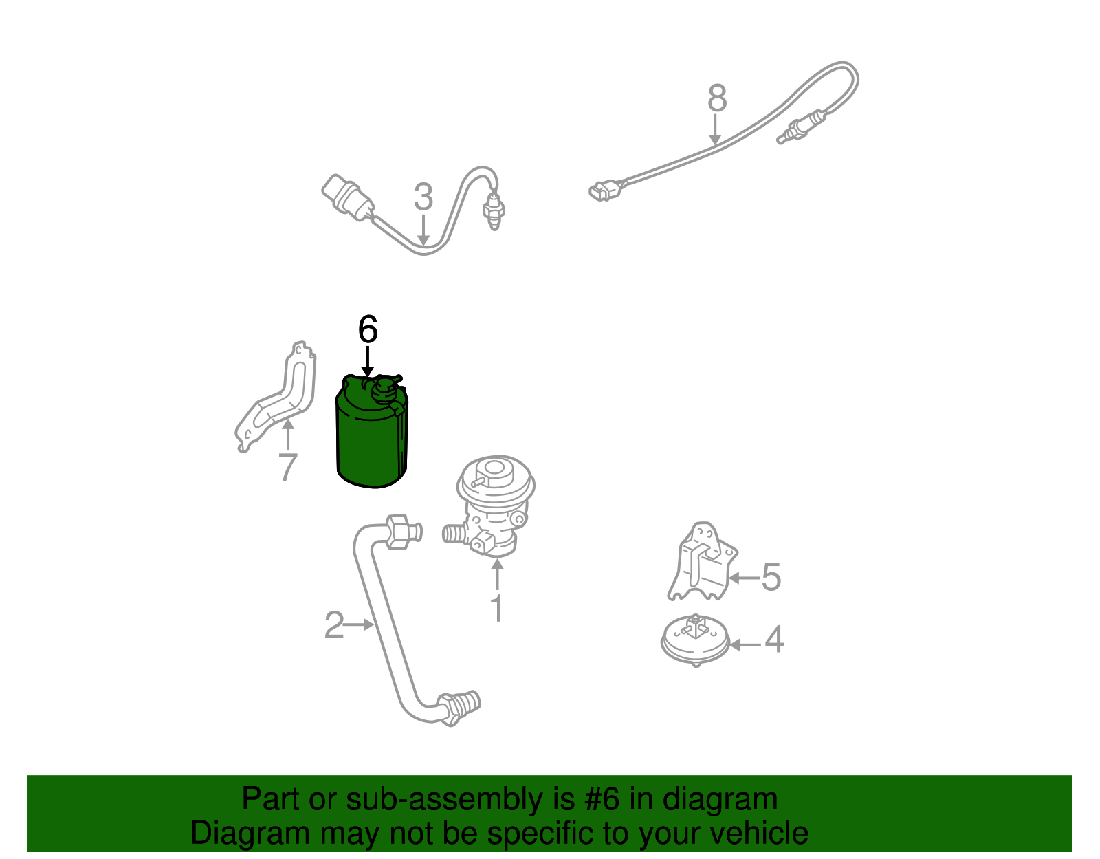 14950-3H00B - Vapor Canister 2002-2004 Nissan Pathfinder | Nissan Parts ...