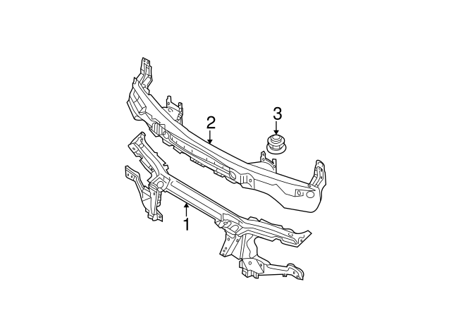 51718402319 - 2000-2006 BMW X5 Radiator Support (51-71-8-402-319) | BMW ...