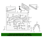 90148-A0008 - Hinge Bolt - 2007-2013 Toyota Tundra | OEM Genuine Parts