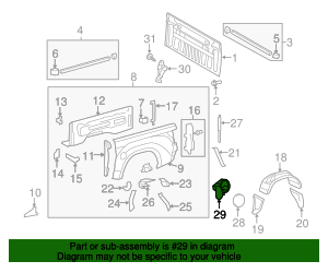 77305-0C050 - Fuel Pocket - 2007-2013 Toyota Tundra | nashuatoyota