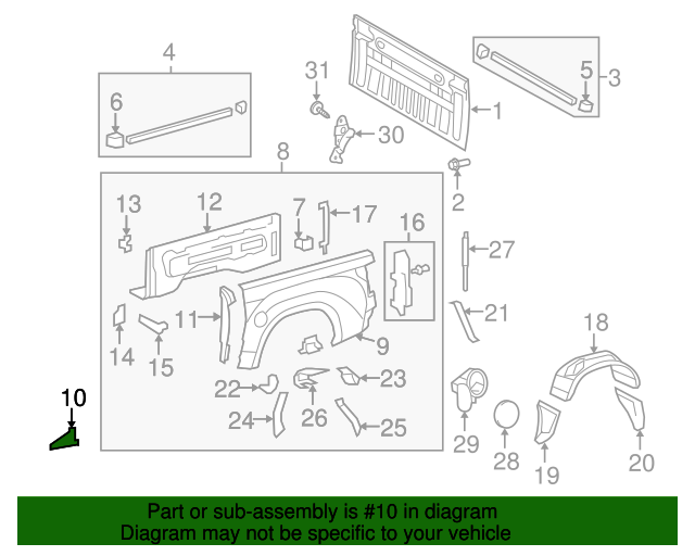2007-2013 Toyota Tundra Stone Guard 66245-0C020 | Toyota Parts Center