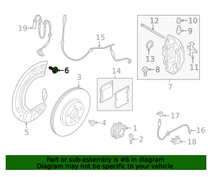 2020-2023 Toyota GR Supra Splash Shield Bolt 90118-WA632 | Toyota Parts ...