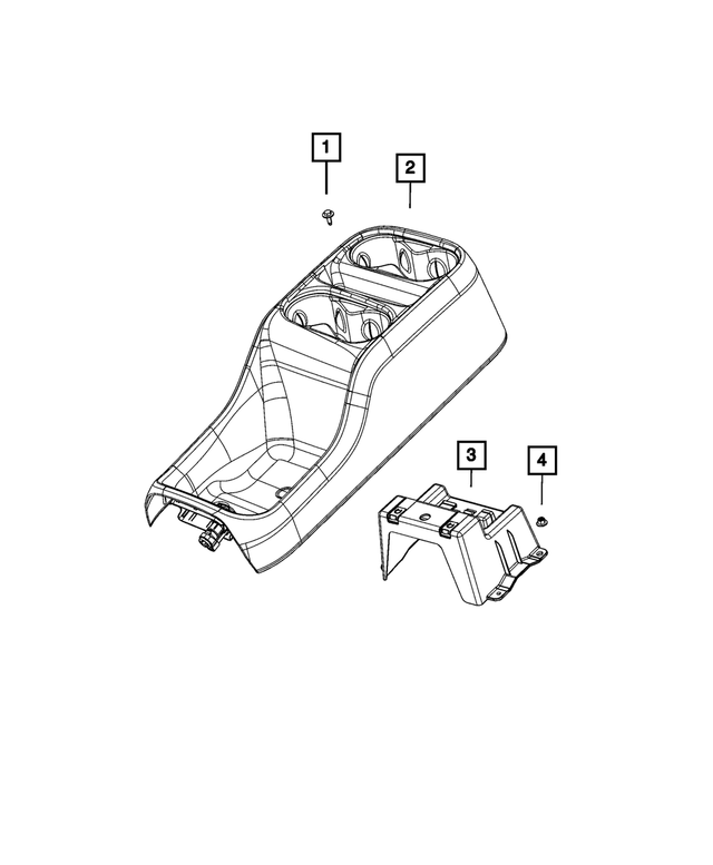 2024 Chrysler Floor Console 7VE451D2AA | My Mopar Parts