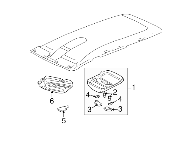2006 Toyota Tundra Overhead Console 63650-0C071-E1 | AutoNationParts.com