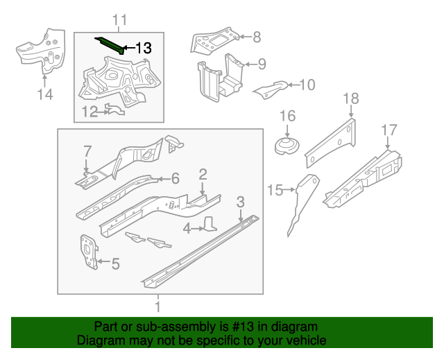 5N0-121-409 - Retainer 2015-2018 Audi | Audi OEM Parts