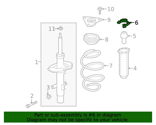 2014-2024 Nissan Spring Seat 54035-4BA0A | QuirkParts