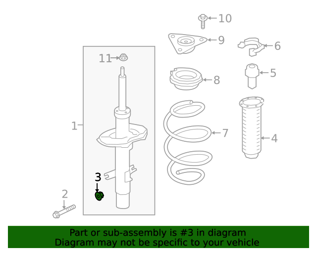 40262-JA000 - Knuckle Nut 2007-2024 Nissan | Nissan Parts & Accessories ...