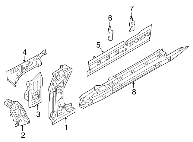 2016-2023 Mazda MX-5 Miata Rocker Reinforced N243-71-272 | OEM Parts Online