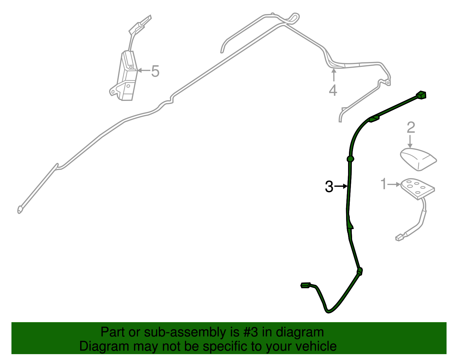 28243-1JA2A - 2011-2017 Nissan Quest - Antenna Cable | Anicra Nissan Parts