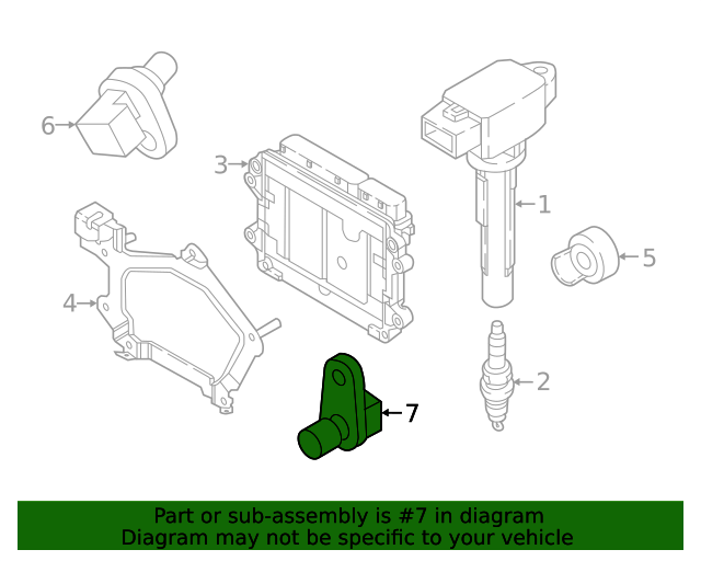 90118-WB438 - Crankshaft Position Sensor - 2016-2020 Toyota | OEM ...