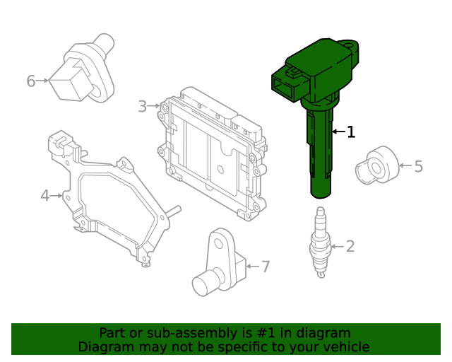 2016-2020 Toyota Ignition Coil 90118-WB460 | Toyota Parts Center