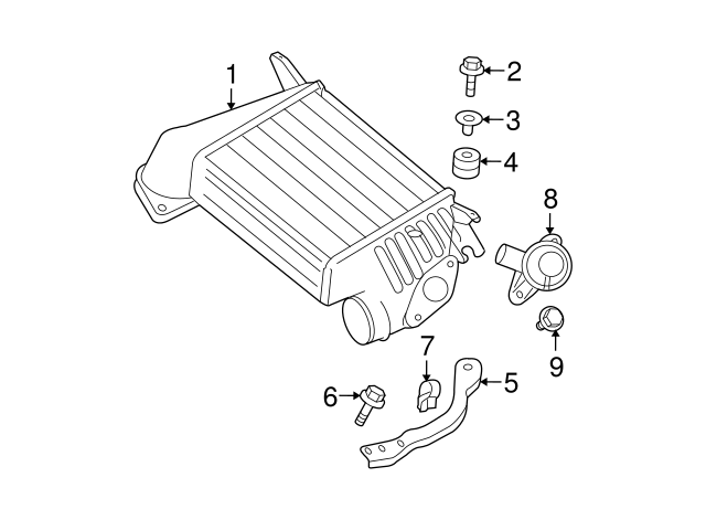 21821AA021 - Inter-Cooler 2005-2008 Subaru | Subaru Direct Wholesale