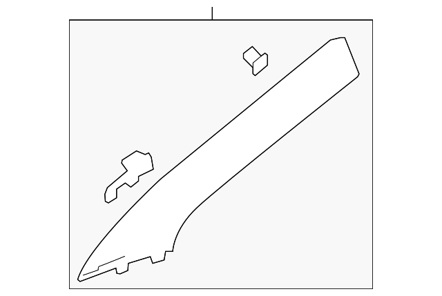 2017-2020 Cadillac XT5 Windshield Pillar Trim 84690997 | GMPartsDirect.com